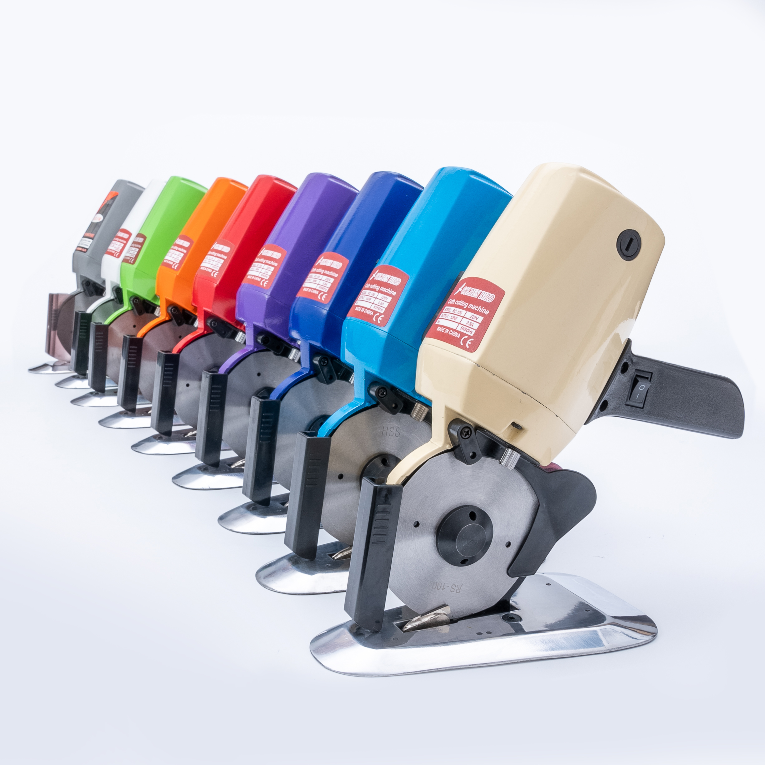 Electric Handheld Cloth Cutter Fabric Cutting Machine Industrial 100mm ...